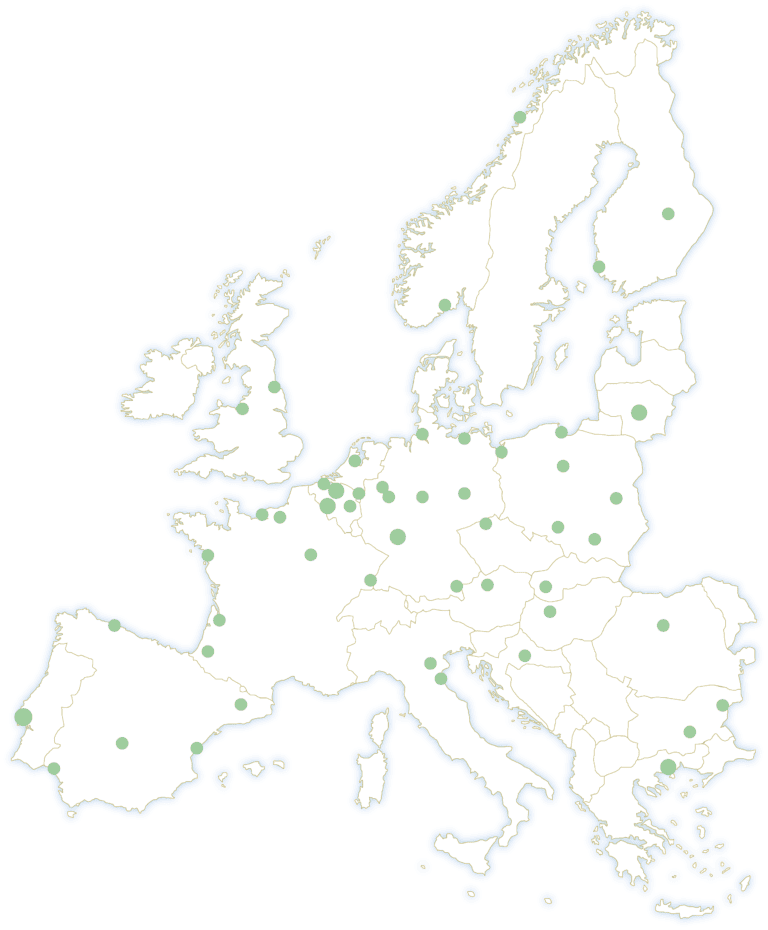 Map of major fertilizer plants in Europe - Fertilizers Europe